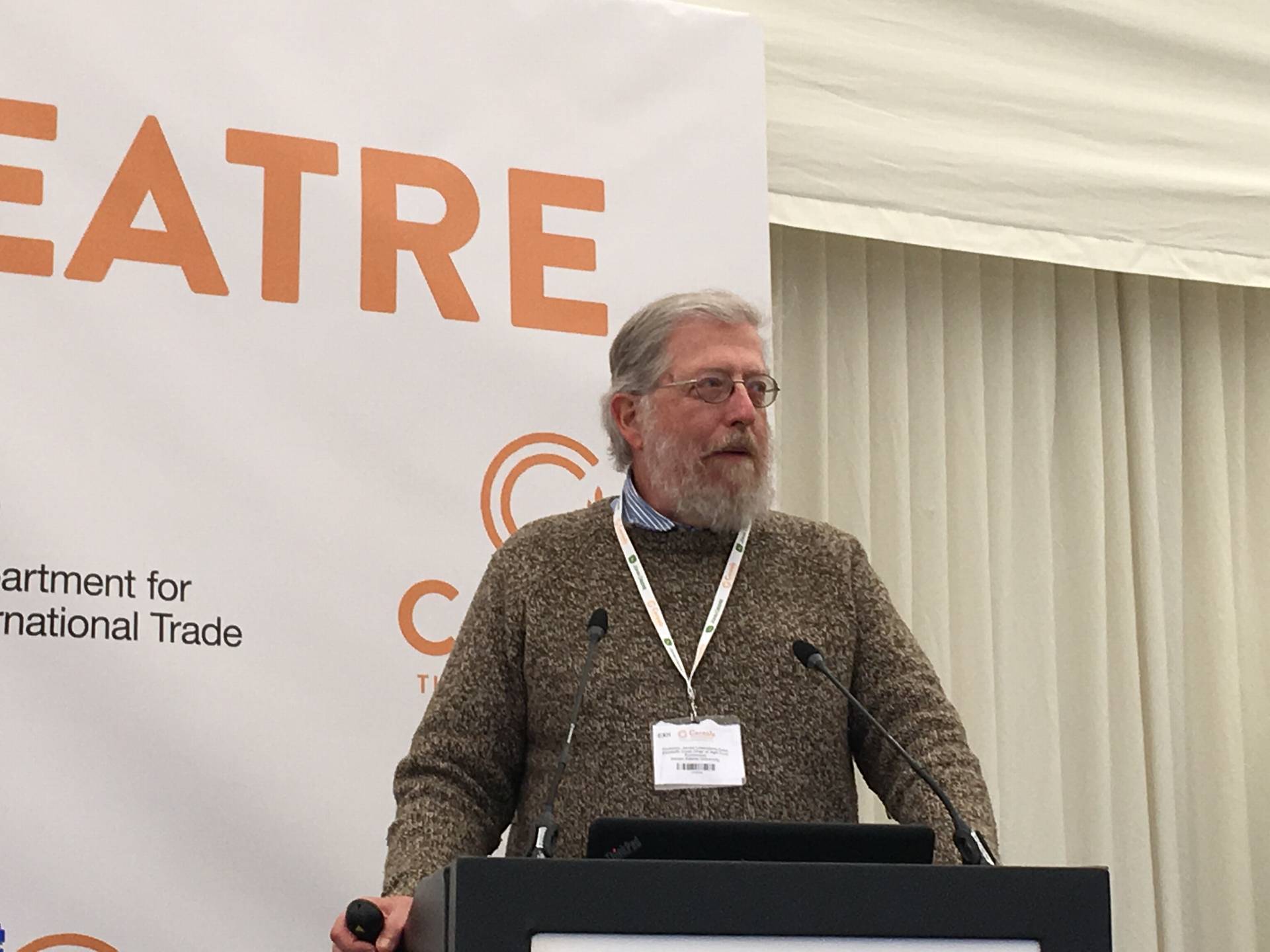 Prof. James Lowenburg-DeBoer gives ag robotics talk at Cereals 2019 ...