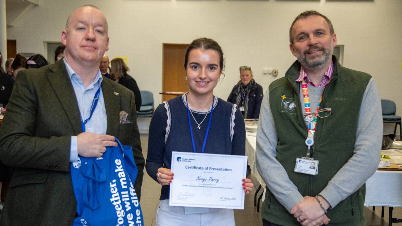 Business and food students impress at research showcase | Harper Adams ...